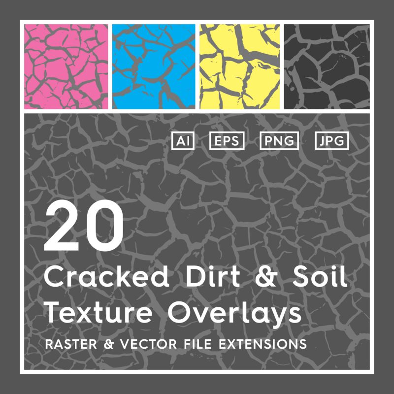 20 Cracked Dirt Texture Overlays ~ Textures.World