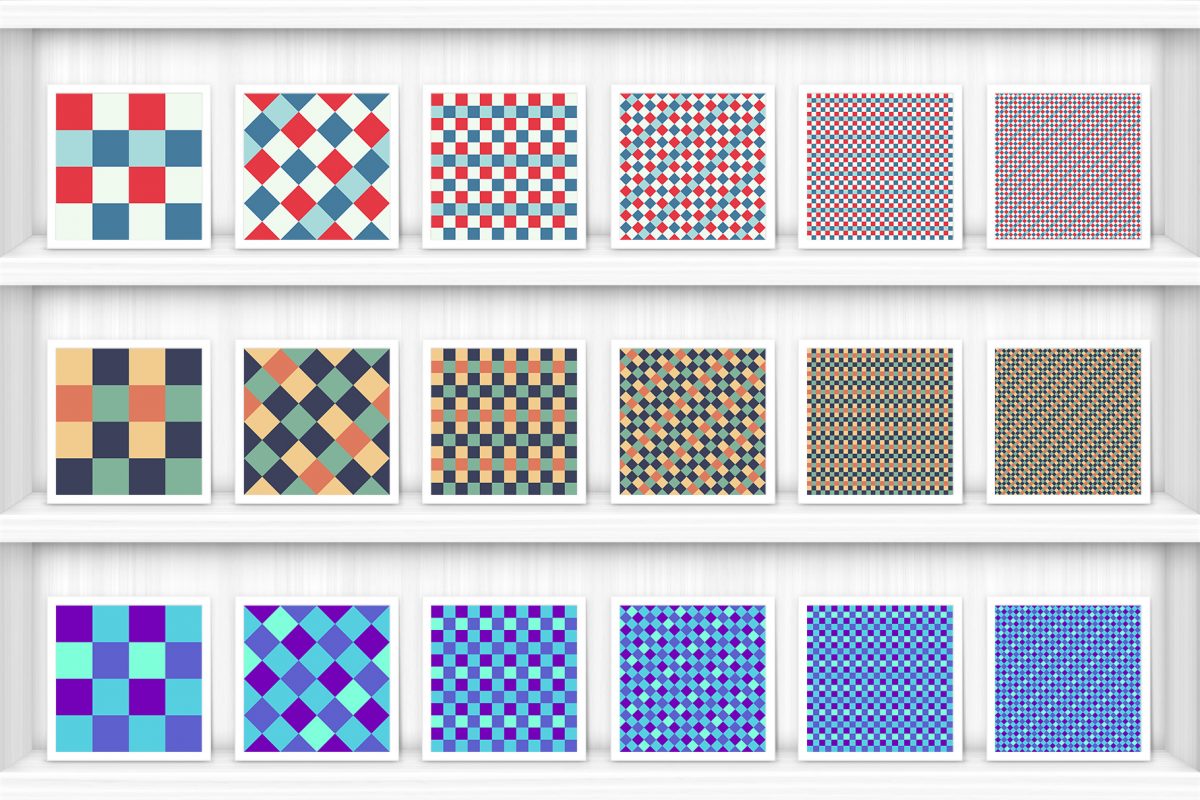 30 French Checkered Patterns ~ Textures.World